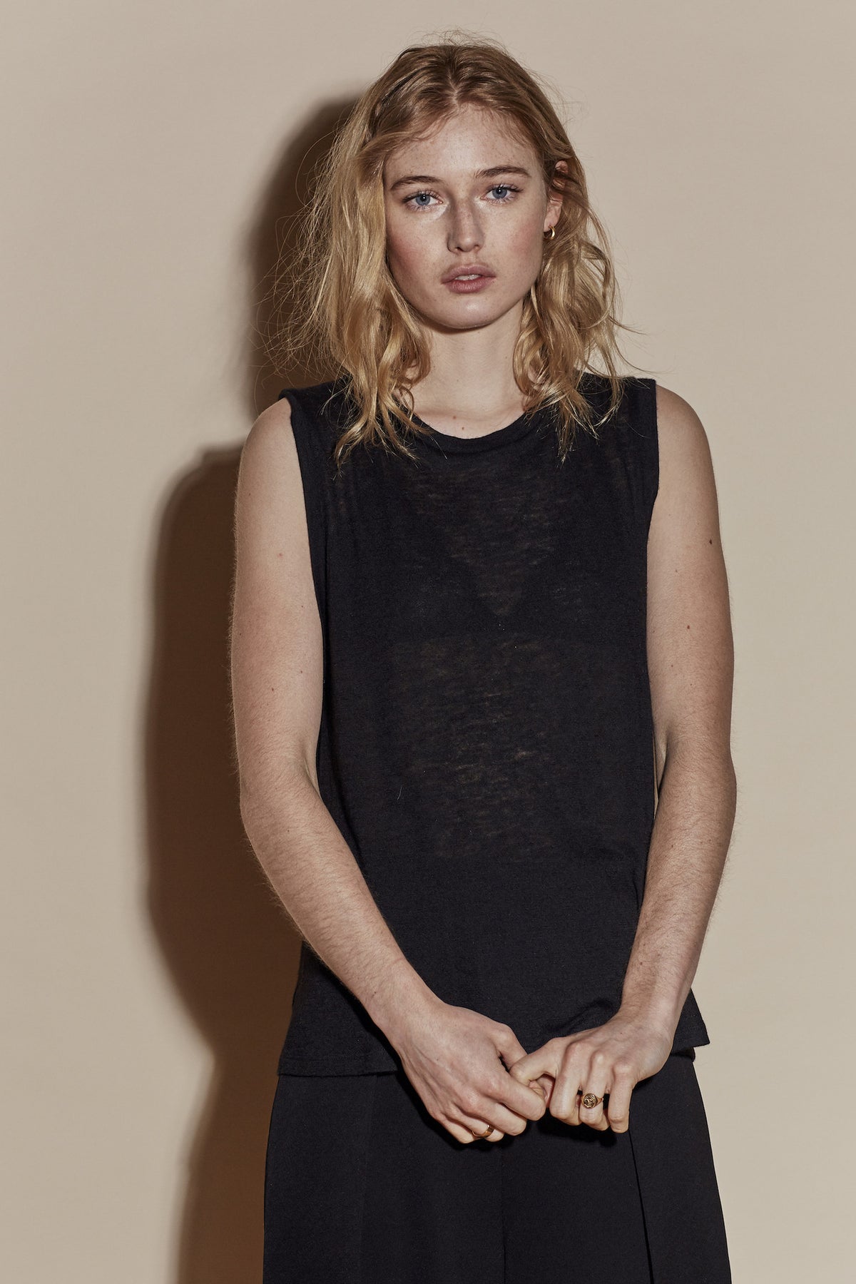 BRANDO TANK / BLACK – Frances de Lourdes